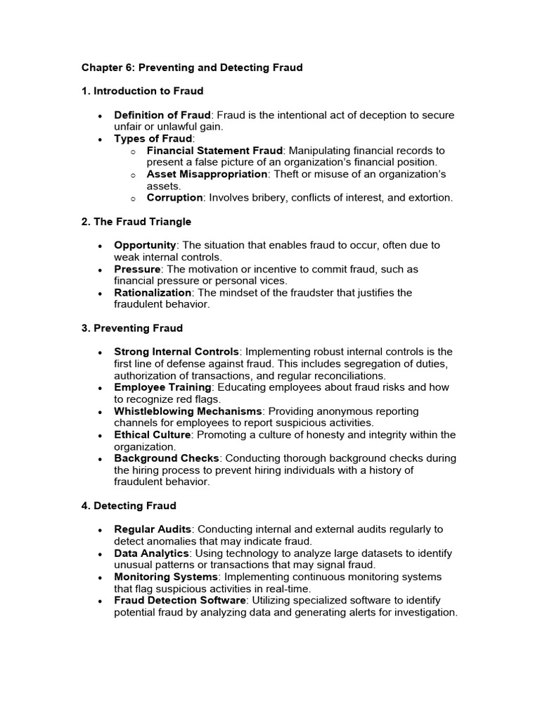 Fraud Prevention and Detection Guide | PDF | Fraud | Internal Control