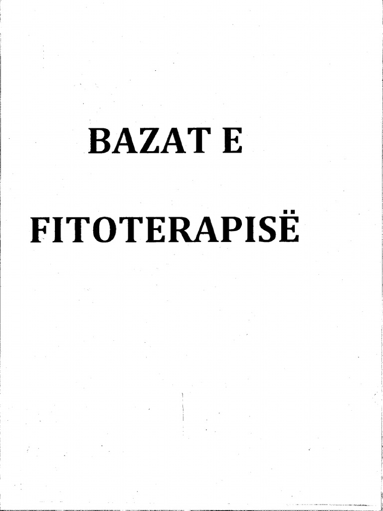 Bazat e Fitoterapise | PDF