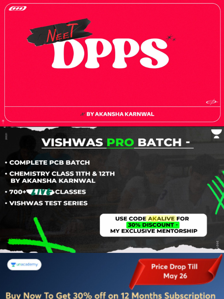 Dpp-01 With Solution - AKansha Karnwal | PDF