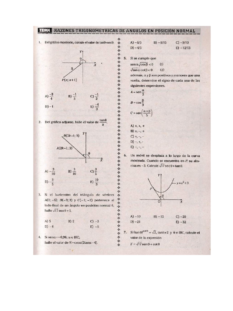 Circulo 24-06-24 - Trigonometría | PDF