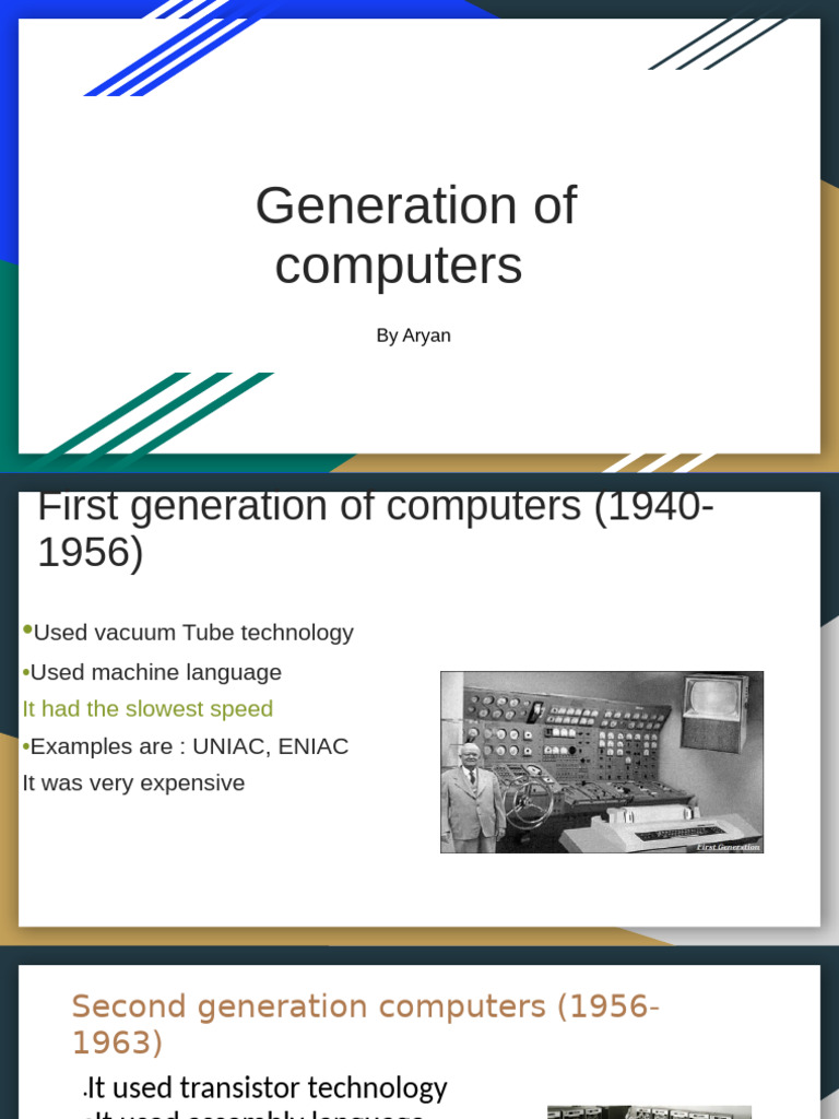 Generation of Computers | PDF