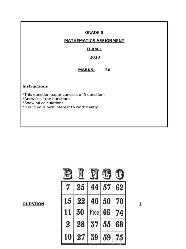 Mathematics Grade 8 | PDF