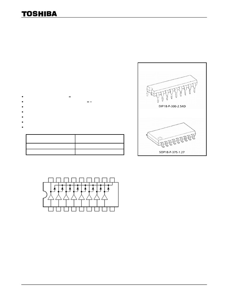 TD62783APG, TD62783AFG, TD62784APG, TD62784AFG: 8 CH High-Voltage ...
