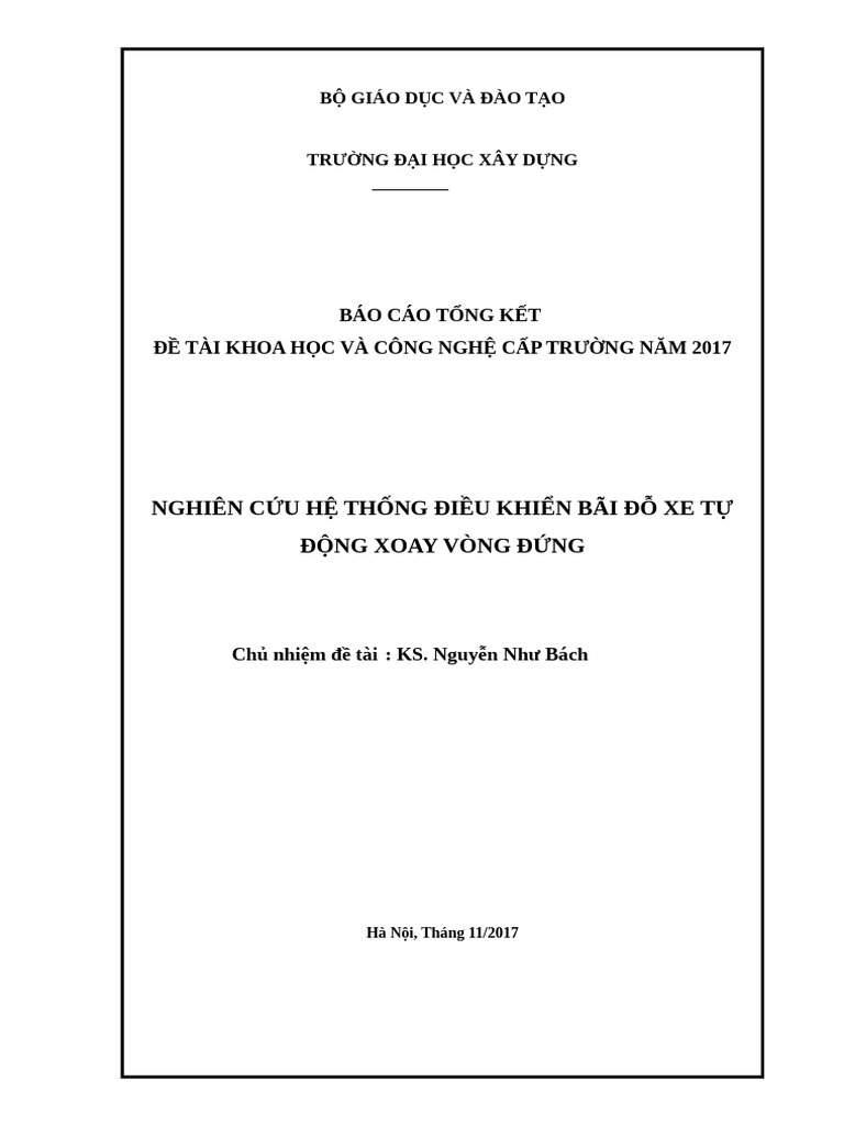 (123doc) - Thiet-Ke-He-Thong-Dieu-Khien-Bai-Do-Xe-Xoay-Vong-Dung | PDF