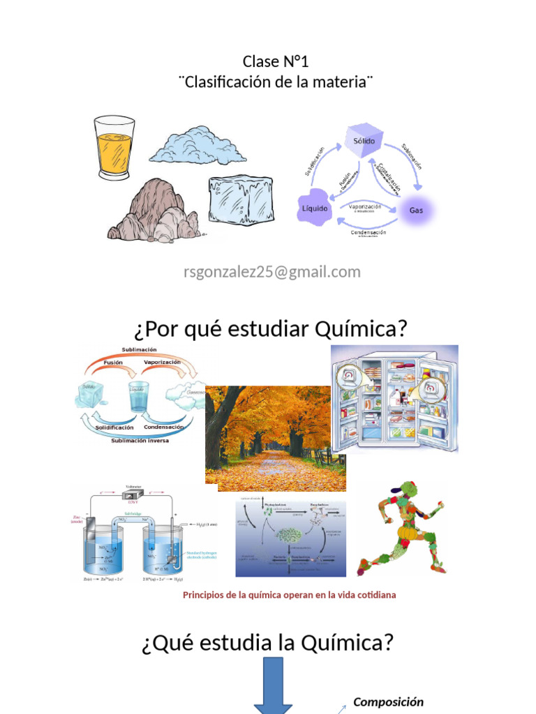 Clase N°1 Clasificacion de La Materia | PDF
