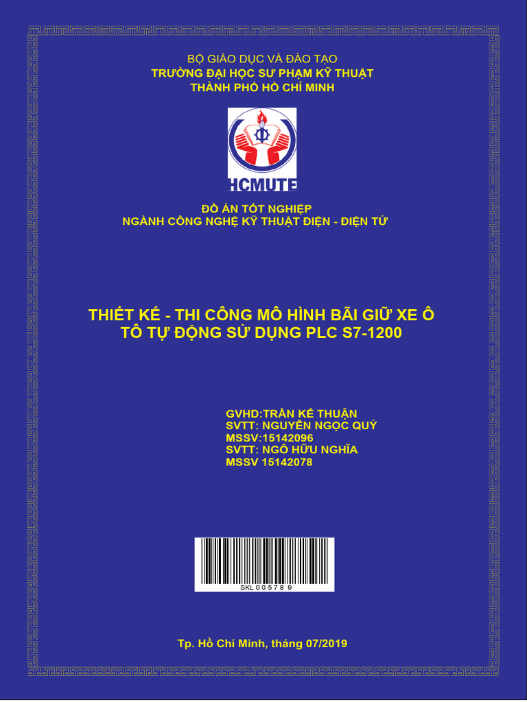 (123doc) - Thiet-Ke-Thi-Cong-Mo-Hinh-Bai-Giu-Xe-O-To-Tu-Dong-Su-Dung-Plc-S7-1200 | PDF