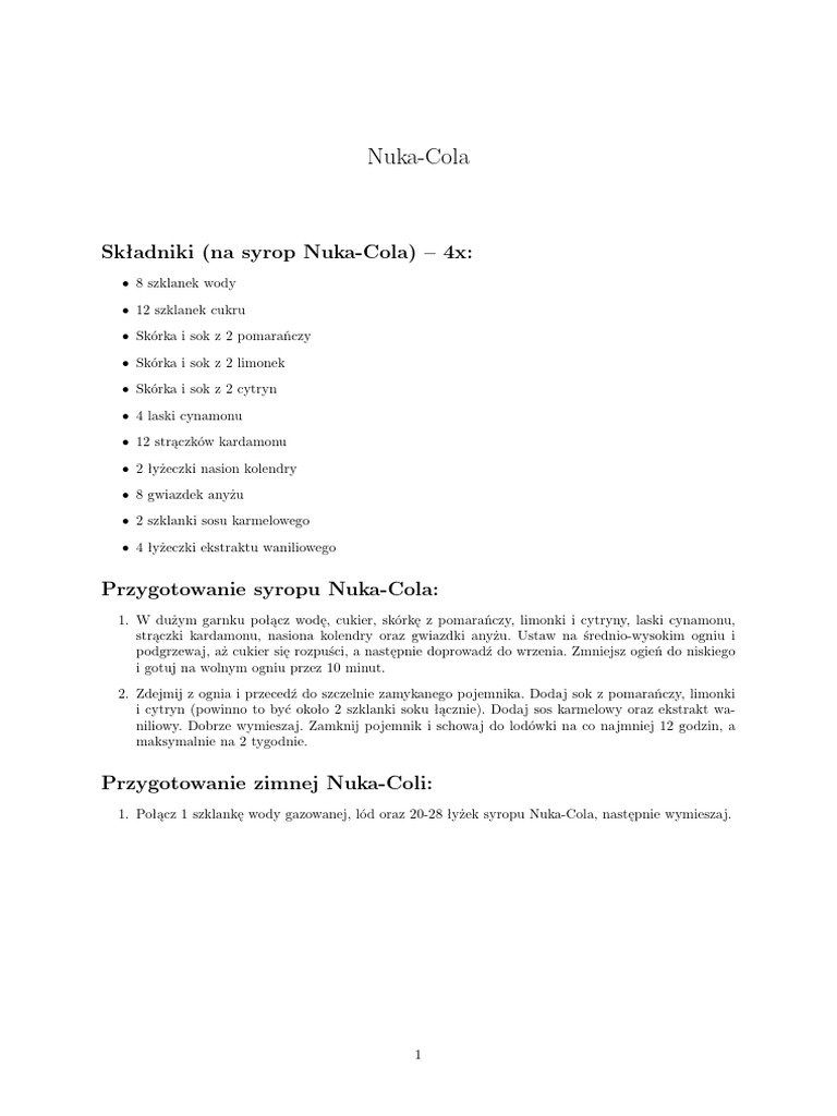 Nuka_Cola | PDF