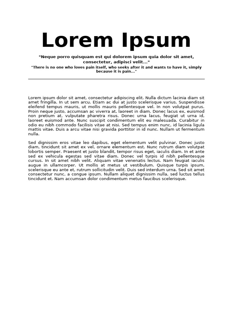 Lorem | PDF