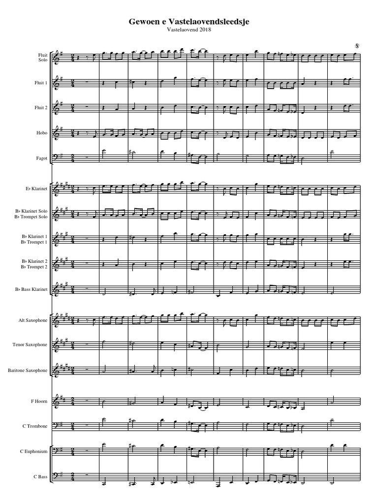 0.0 Directie - Full Score | PDF
