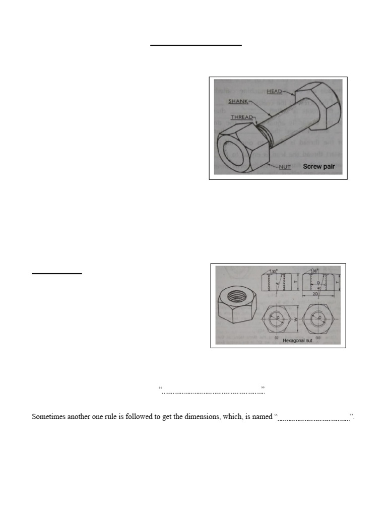 Threaded Fasteners | PDF