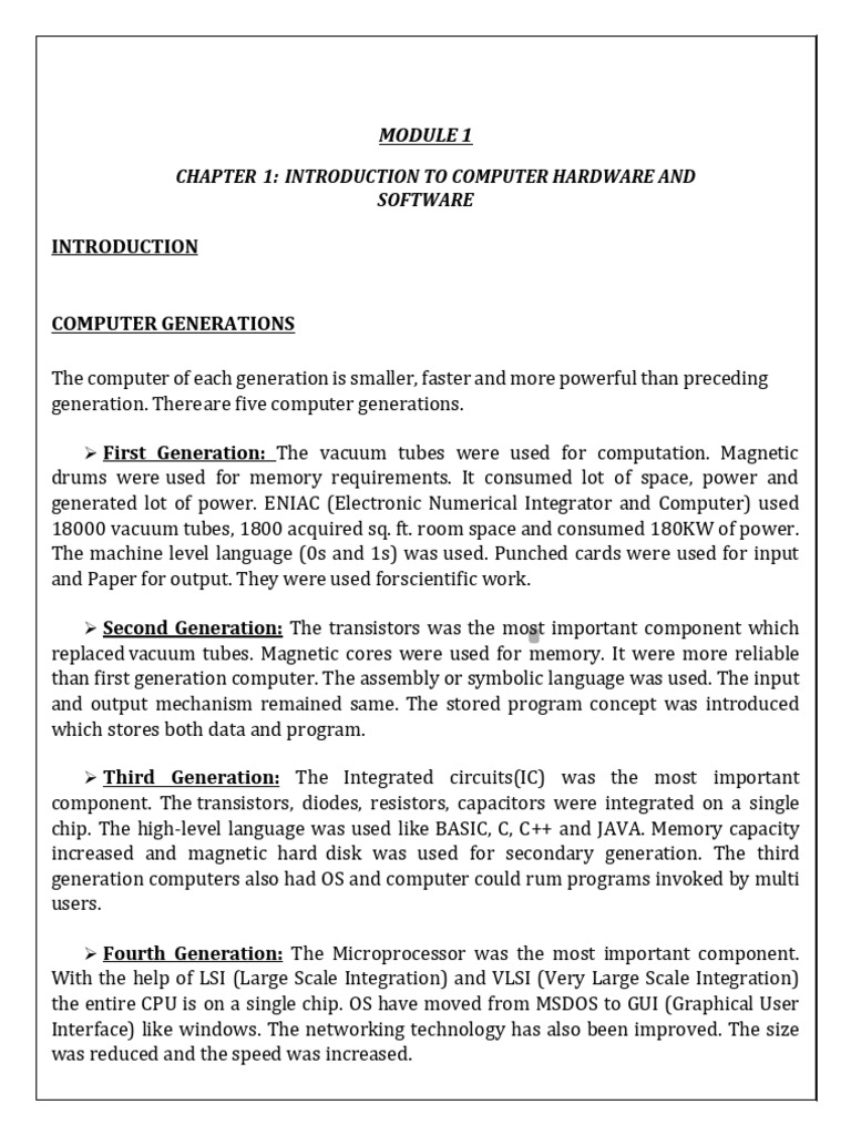 POP Module 1 | PDF
