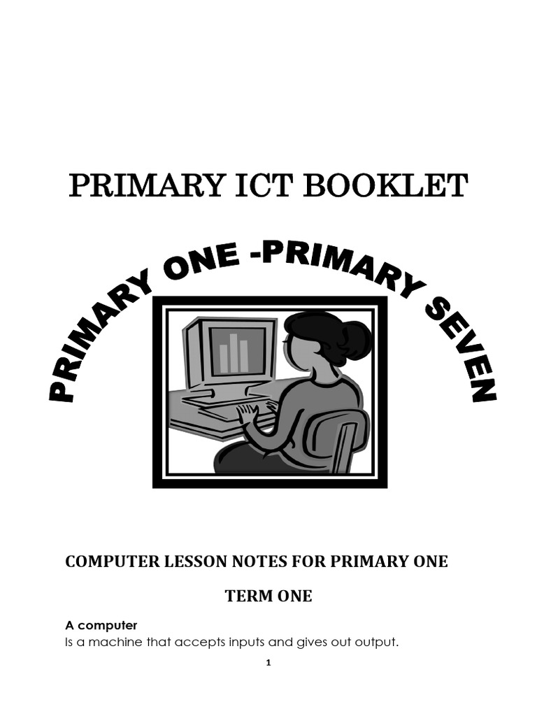 Computer Booklet For Primary | PDF | Computer Data Storage | Computer Virus