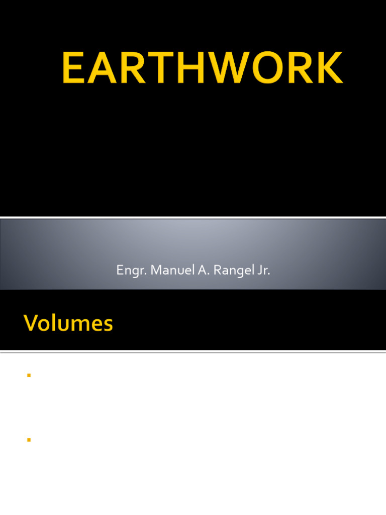 14.-Earthwork Surveying | PDF