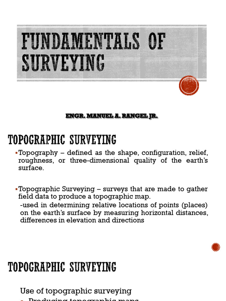 Topographic Surveying | PDF