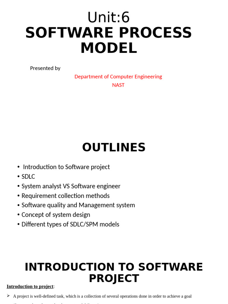 UNIT-6-SDLC-MODELS | PDF