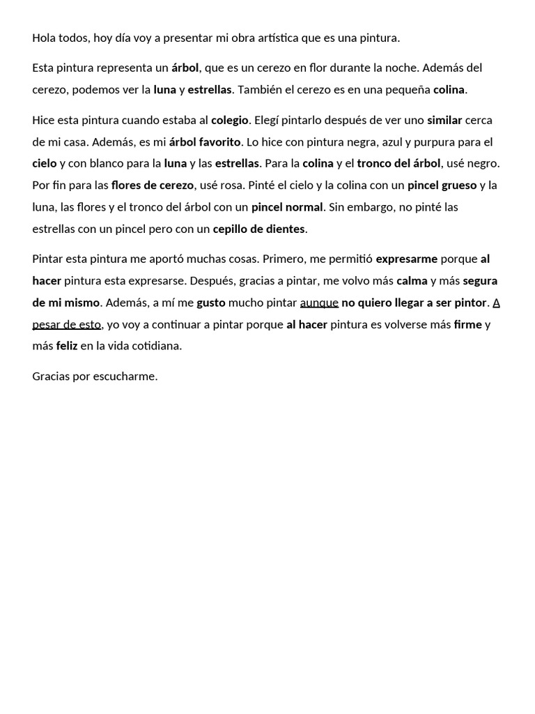 Texte Proyecto Final Pintura | PDF