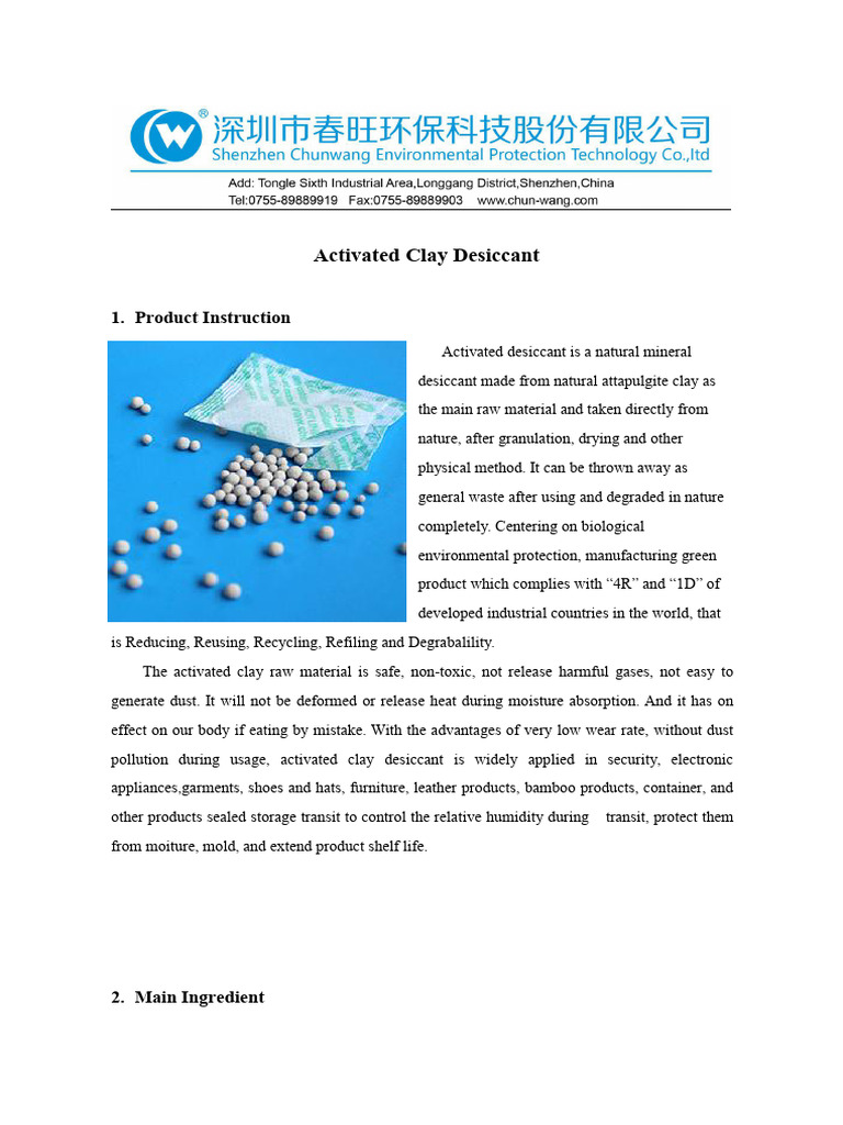 Desicant | PDF