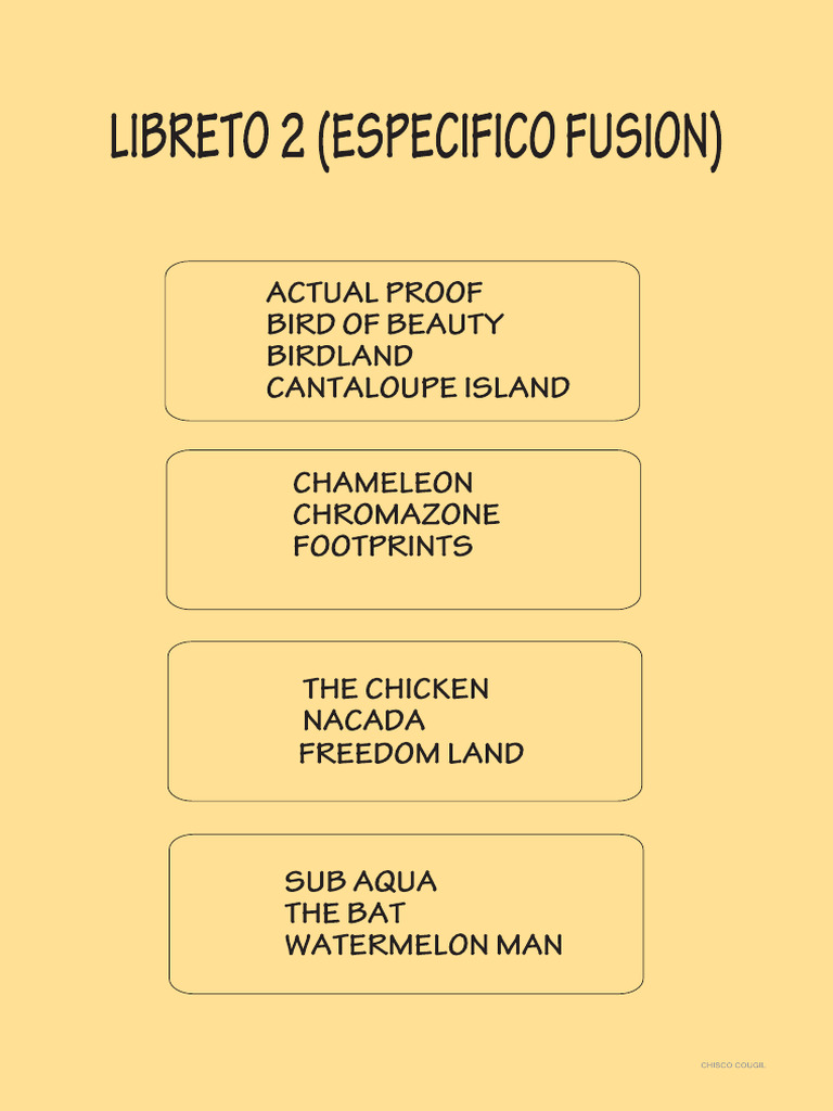 Libreto Fusion | PDF