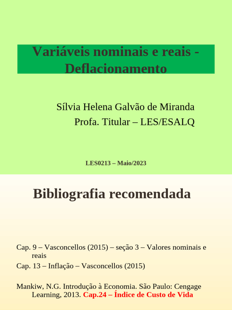 Aula4 Inflacao | PDF