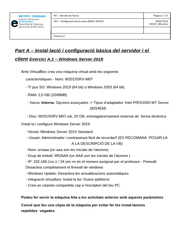 Practica Dhcp Win Pdf