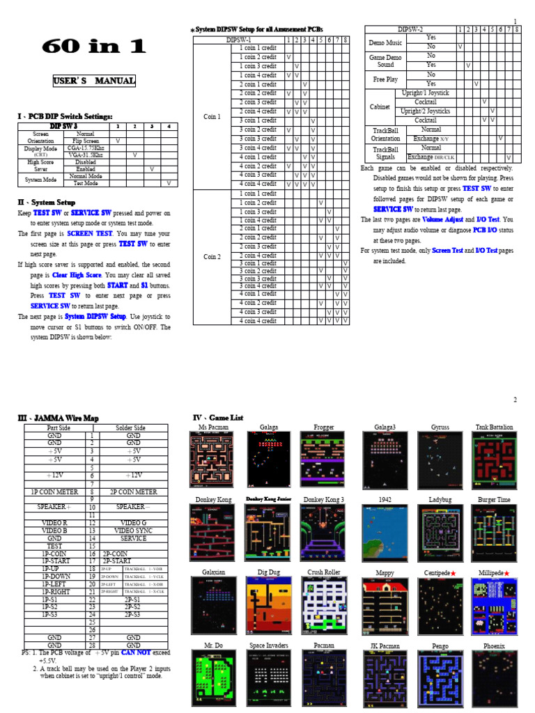 60in1 Manual English | PDF