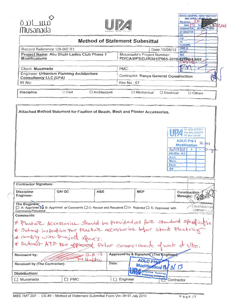 Ref-002-Rev01 - MS For Fixation of Beads, Mesh and Plaster Accessories ...