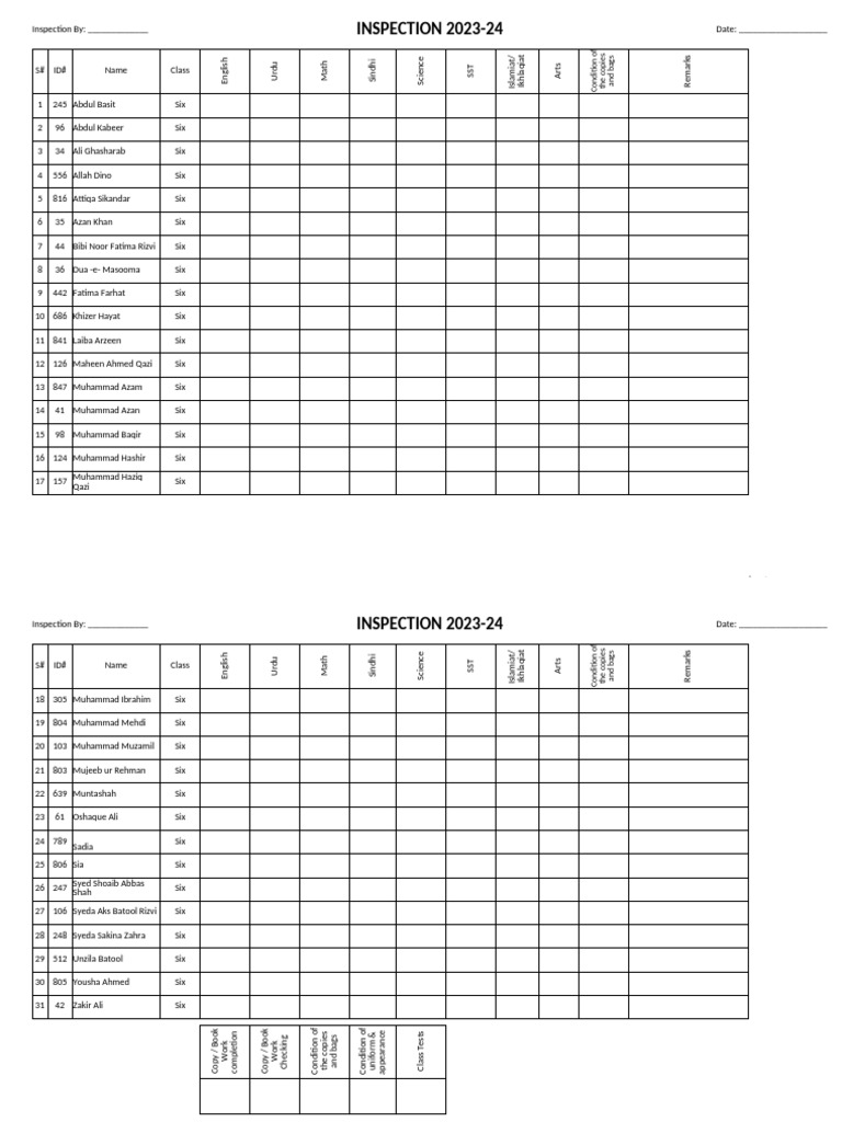 Inspection Observation | PDF