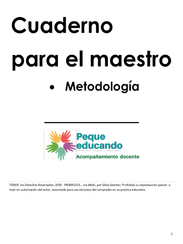 Cuaderno Del Maestro | PDF