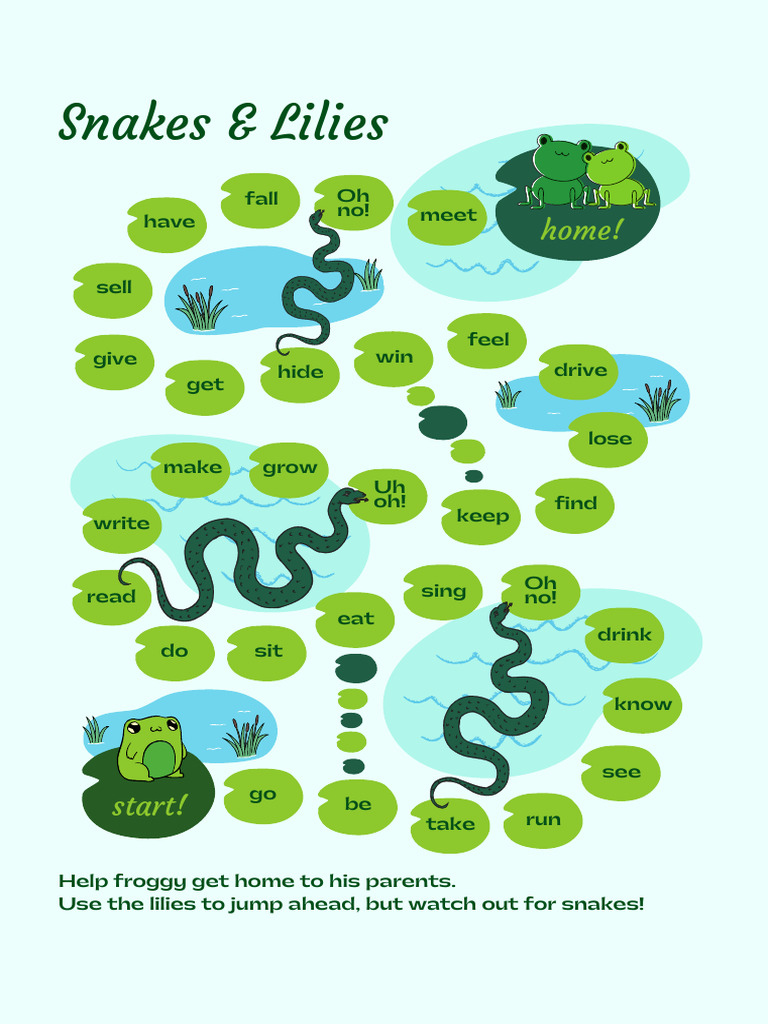 Board Game Irregular Verbs | PDF