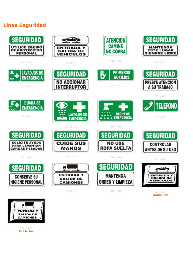 Carteles de Seguridad e Higiene | PDF
