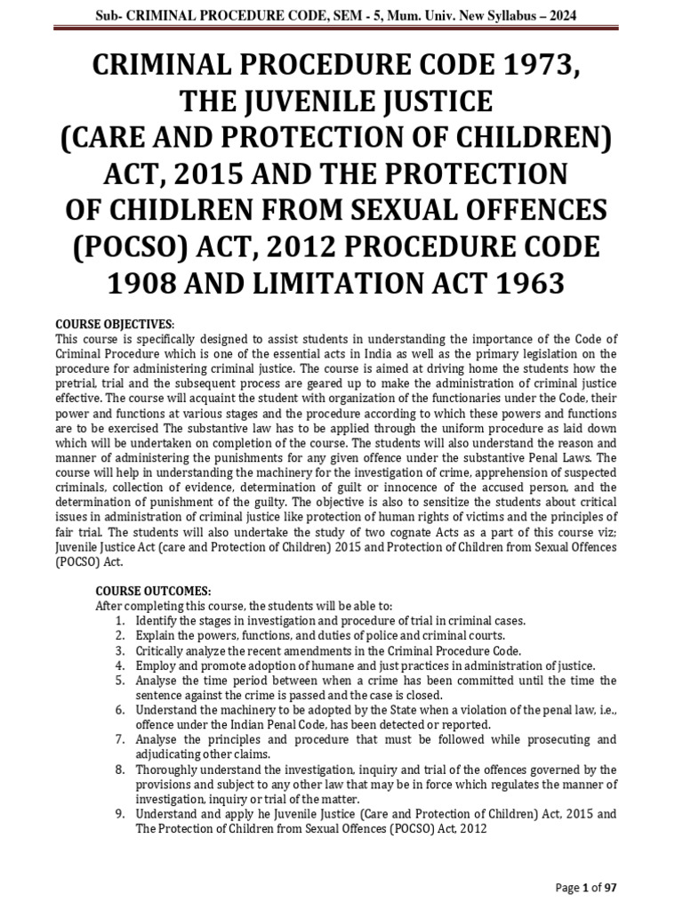 Criminal Procedure Code 1973 | PDF