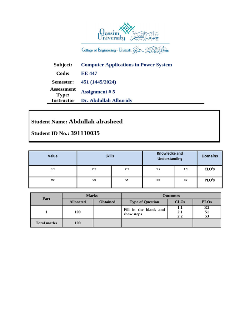 Assignment 5(1) | PDF Assignment 5(1) | PDF