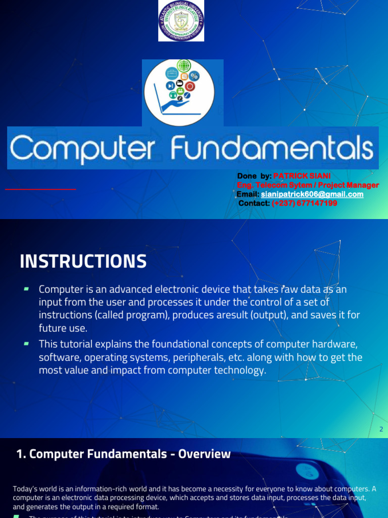 Computer Fundamentals Tutorial | PDF | Input/Output | Computers