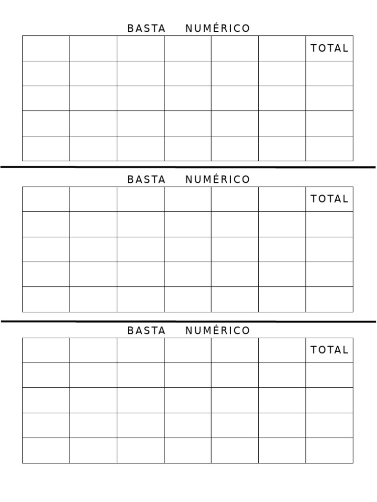 Basta Numérico | PDF