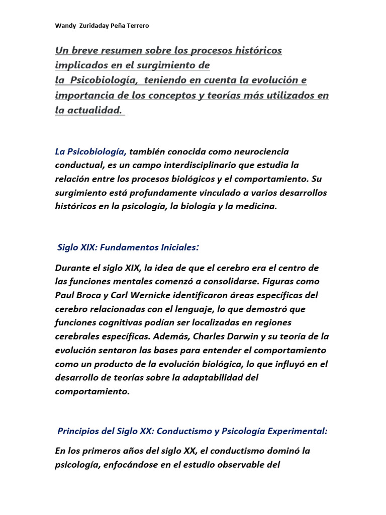 Un Breve Resumen Sobre Los Procesos Históricos Implicados en El ...