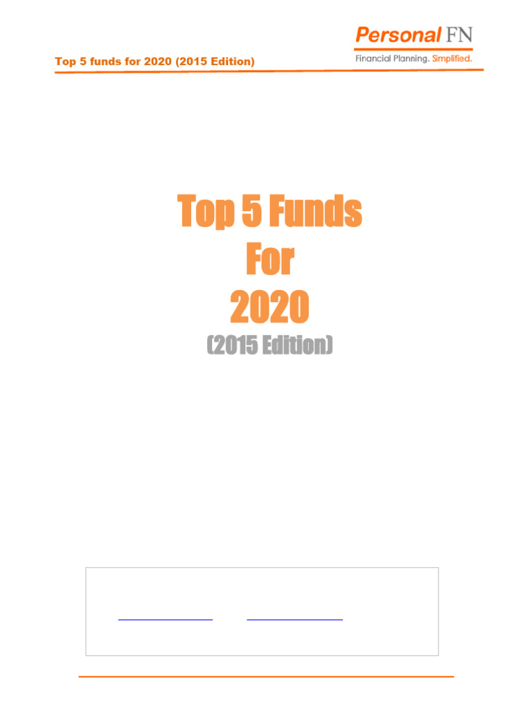 Top 5 Mutual Funds For 2020 (2015 Edition) | PDF