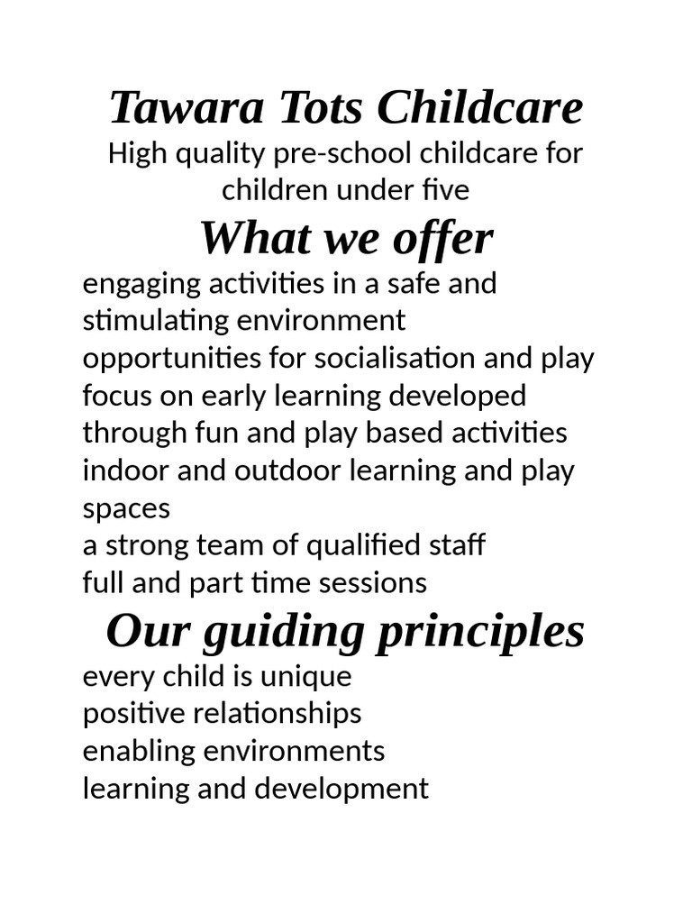 J 2421 Playgroup | PDF