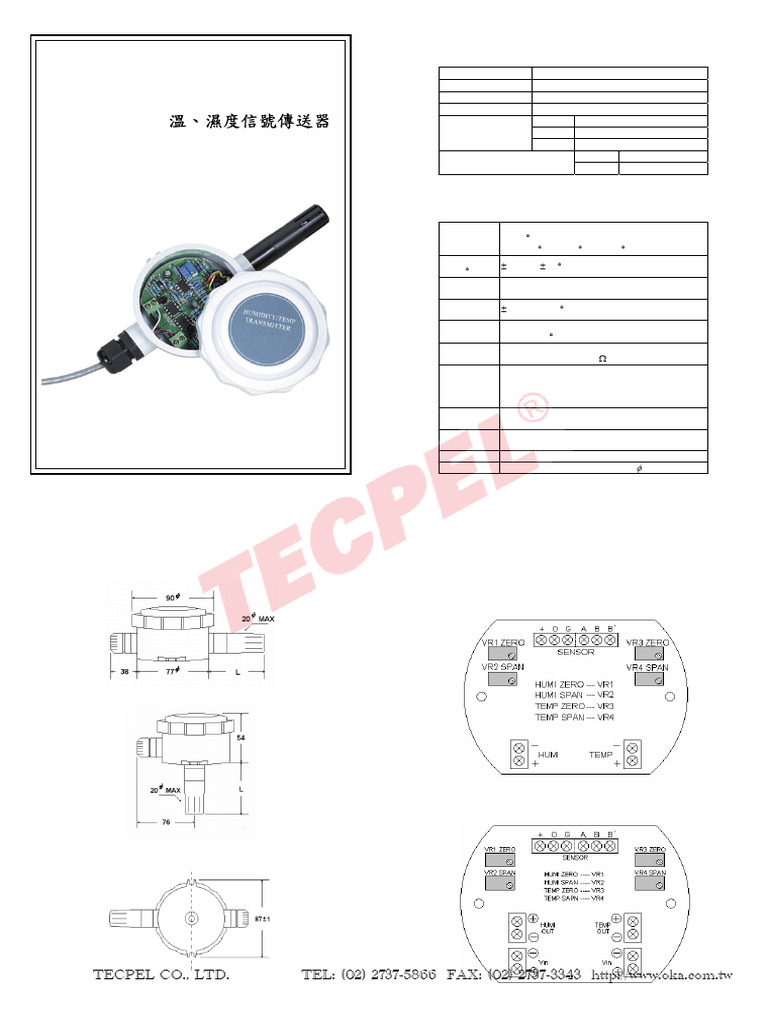 TRH-300 Manual | PDF