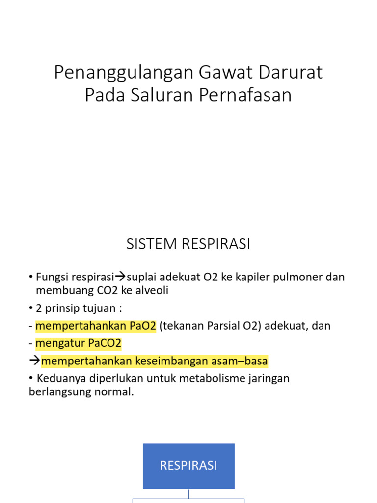 Kegawadaruratan Nafas | PDF