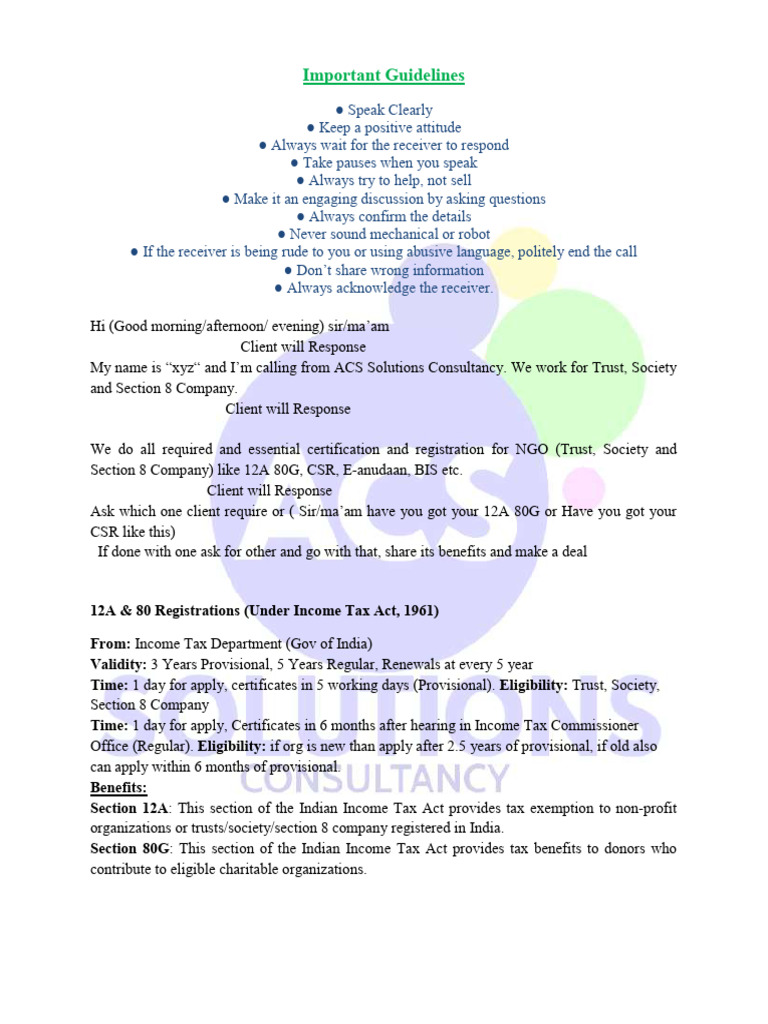 Acs Script Pdf