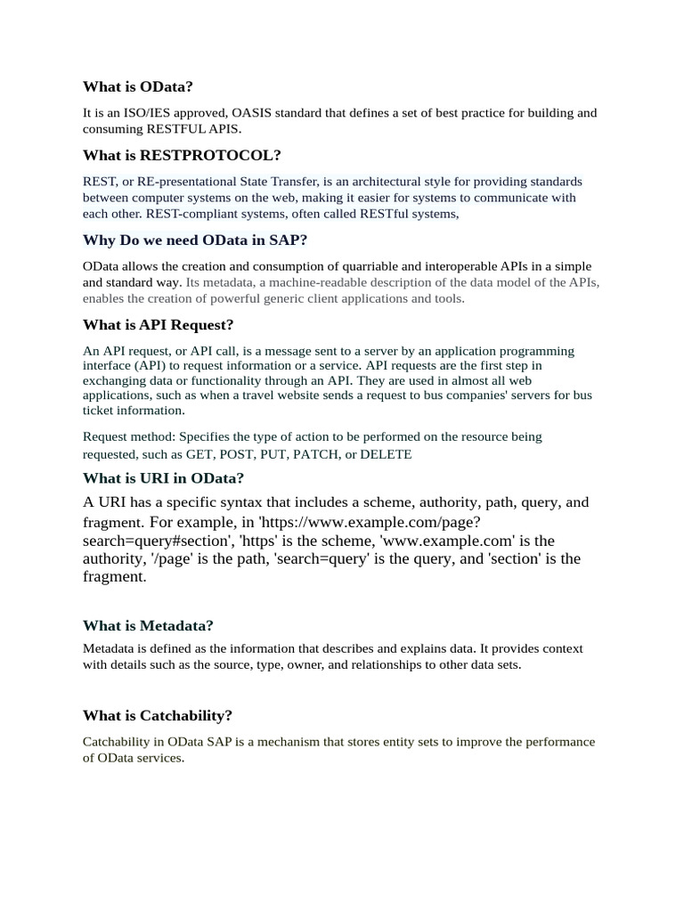 OData Session1 | PDF