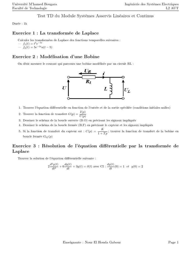 Corrigé Test TD Salc Gabour 24 | PDF