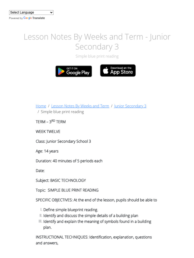 v2 - Junior Secondary School 3 - Lesson Notes For Junior Secondary 3 ...