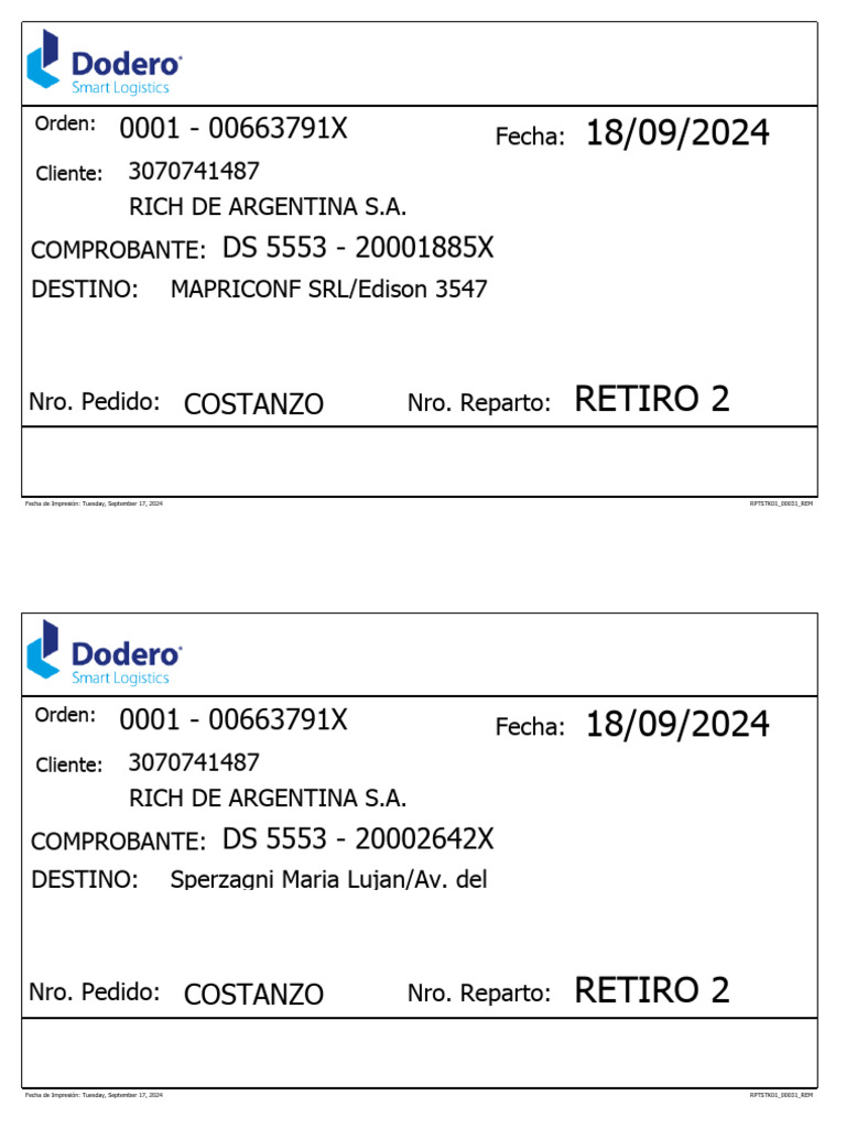 Caratula Retiro 2 | PDF