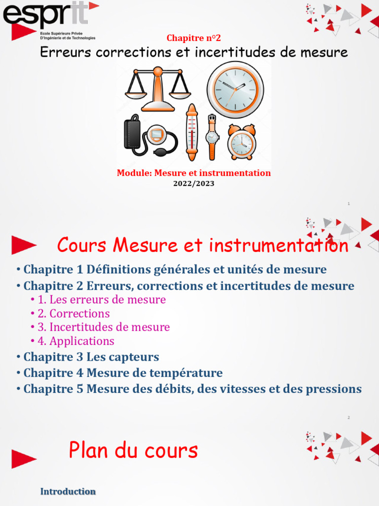 Chapitre 2 Erreurs Corrections Et Incertitudes de Mesure - Partie 2 | PDF
