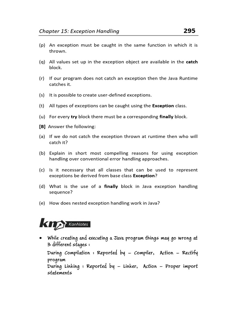 Chapter 15: Exception Handling: Catch | PDF