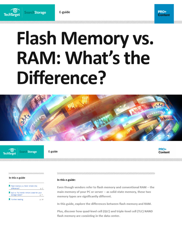Flash Memory Vs RAM What's The Difference | PDF
