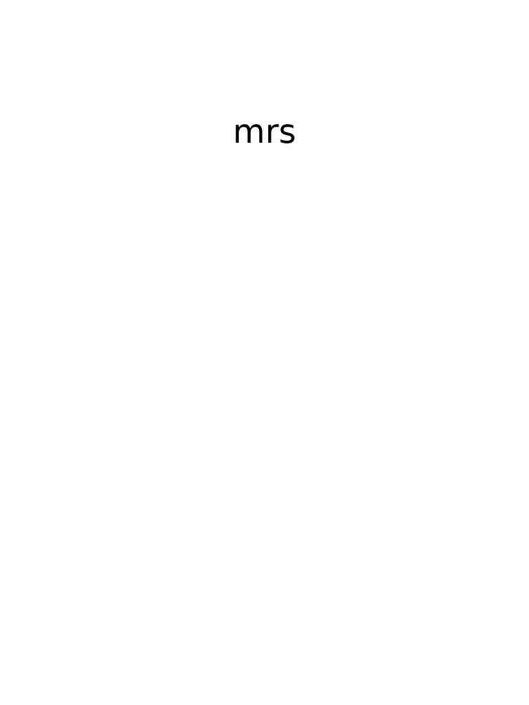 MRS | PDF