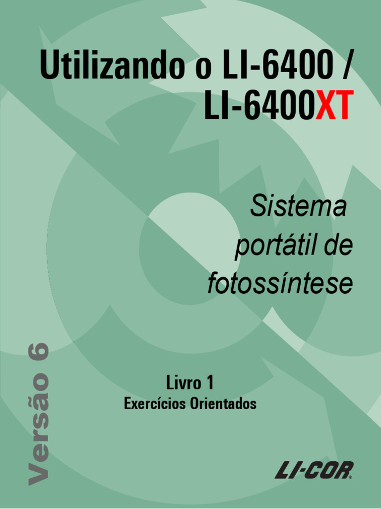LI-6400XT Manual Portuguese Translation | PDF
