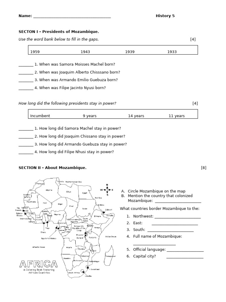 Final Exam Grade 5 | PDF